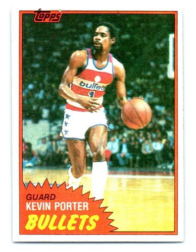 1981-82 Topps Kevin Porter B Washington Bullets #E99 | eBay