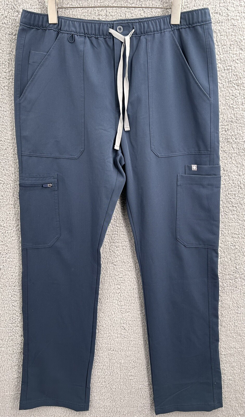 FIGS Technical Collection Slate Blue Cargo Scrub Pant… - Gem