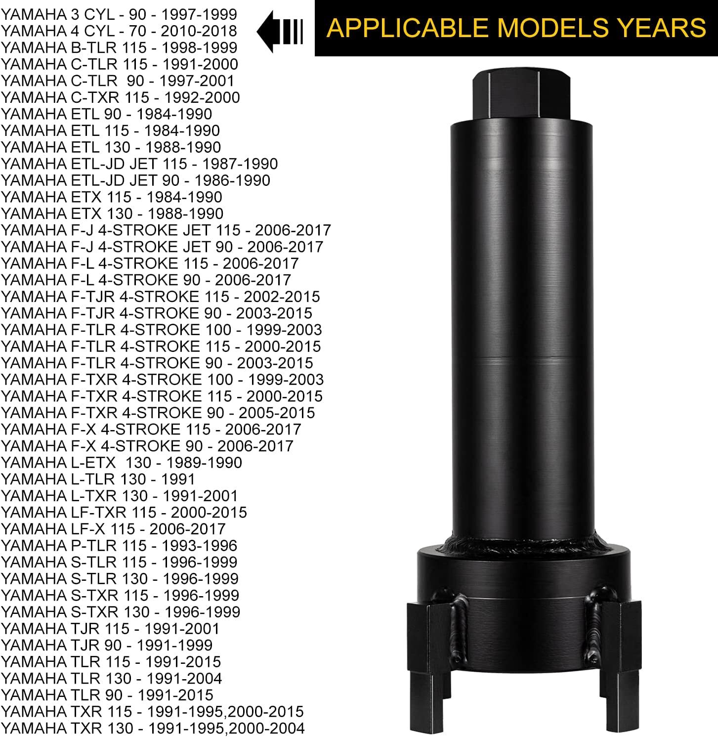 For Yamaha Outboard 101MM 60-130HP Gearcase Carrier Nut Removal ...