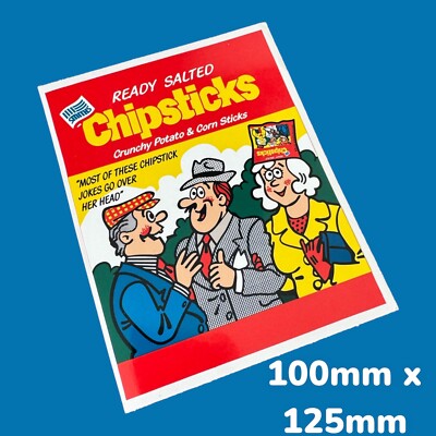 Smiths Crisps 1970 Chipsticks Crisp Bag Classic Vintage Vinyl Sticker ...