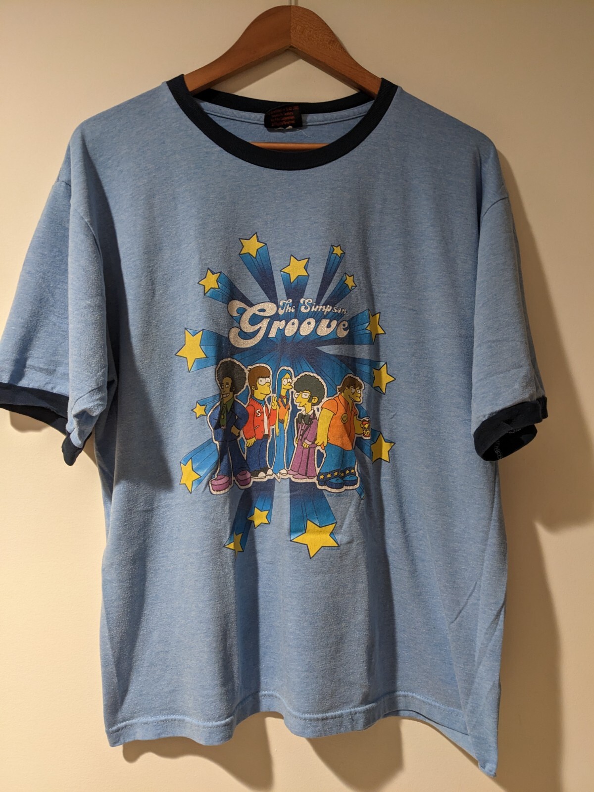 Vintage 2002 The Simpsons Cartoon Fox Groovy Blue Lar… - Gem