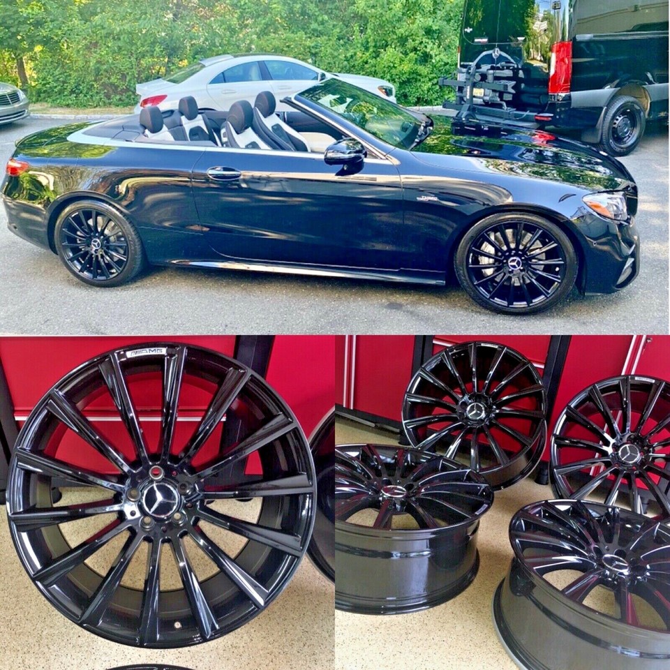 MERCEDES 20 INCH SL63 RIMS WHEELS NEW SET4 20/8.5 20/9.5 SL500 SL550 ...