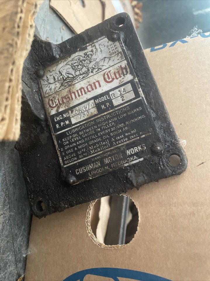 CUSHMAN CUB R14 2 HP HIT MISS PARTS LOT (PARTS ONLY) | eBay