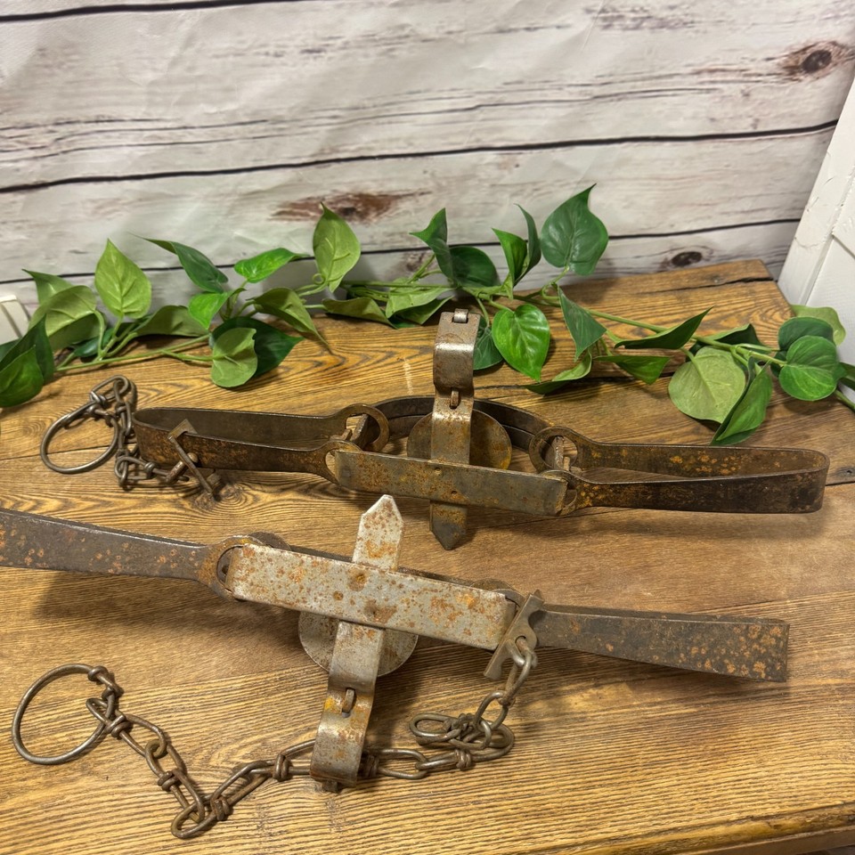 Mixed Lot Victor Oneida and #3 Blake Lamb VTG Metal Trigger Snap Animal ...