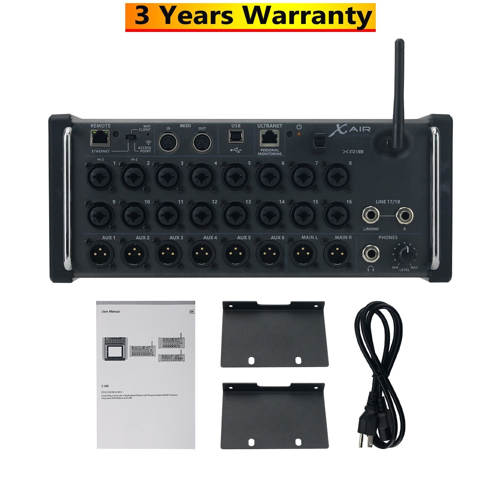 XR18 18-Channel 12-Bus Digital Mixer Rack-Mounted Mixing Console Wifi ...