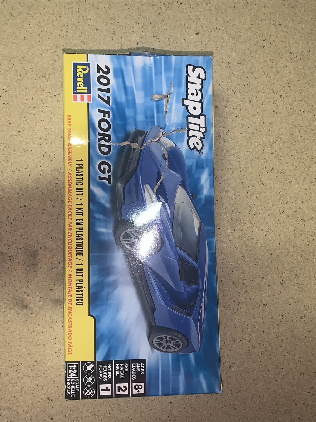 Revell SnapTite 2017 Ford GT Model Kit 1/24 Skill Lvl 2 Age 8+ Blue Box ...