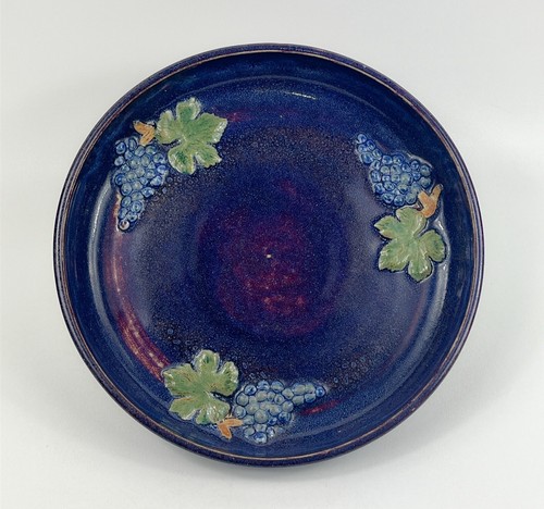 VTG Al Podesto Grape Platter Pottery Signed Handmade 13" Large 97/7 ...