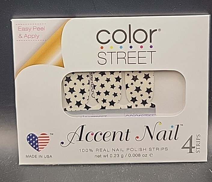Color Street Accent Nail, 4 strip Star for the Course, C01242 NIP, FREE ...