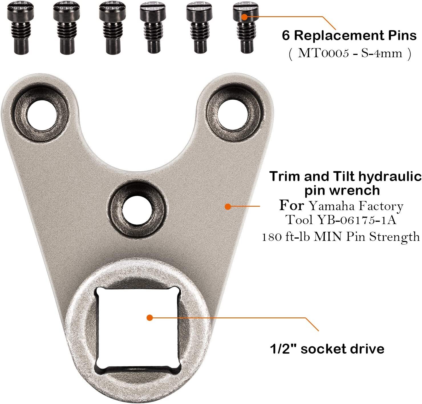 Outboard Trim/Tilt Pin Wrench Set MT0004 MT0006 MT0009 for Yamaha ...