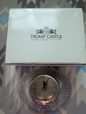 Trump Castle Desk Clock Atlantic City NJ | eBay