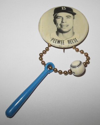 1950's Baseball Pee Wee Reese Brooklyn Dodgers World Series Souvenir ...