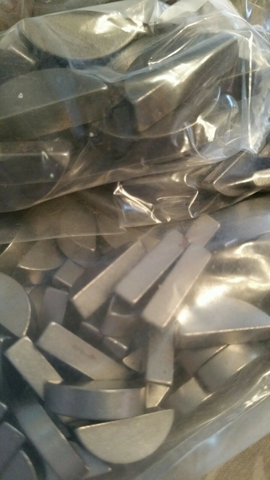 IMPERIAL WOODRUFF KEY KEYS key no 807 1/4" x 7/8" quantity x 10 ANSI ...