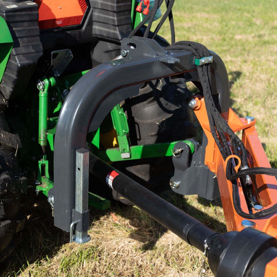 Titan Attachments 3 Point 78" Offset Flail Ditch Bank Mower for Cat 2 ...