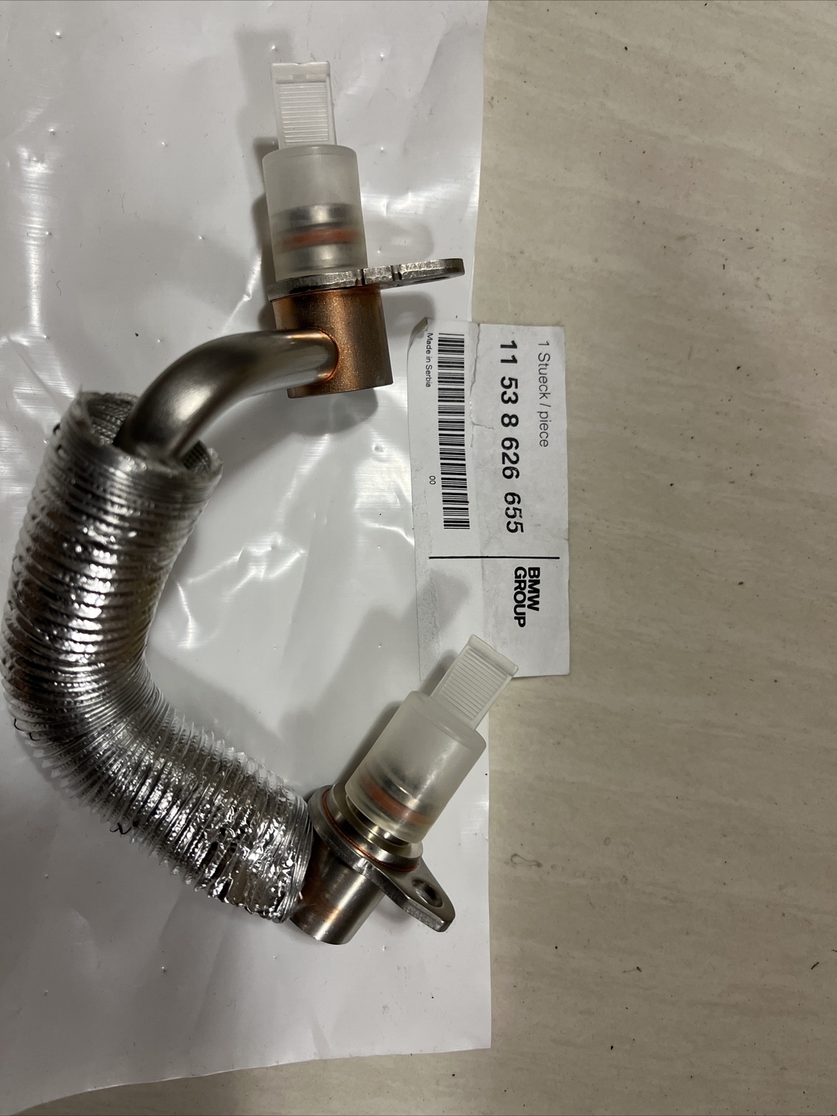 BMW Turbo Coolant LINE / PIPE (Return) 11538626655 Brand New | eBay