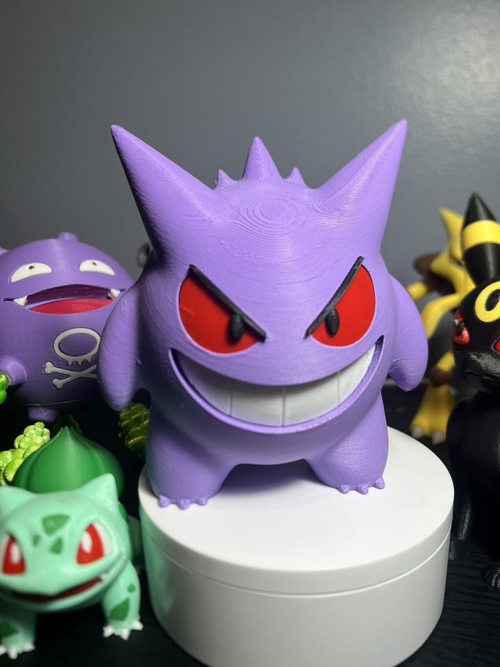 3D Printed -GENGAR #094 Figure- 5" Tall 3D Printed -PLA Plastic | eBay