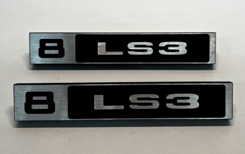 Emblem Custom Billet Front Fender 'LS3' Truck 1967-1972 C10 C/10 | eBay