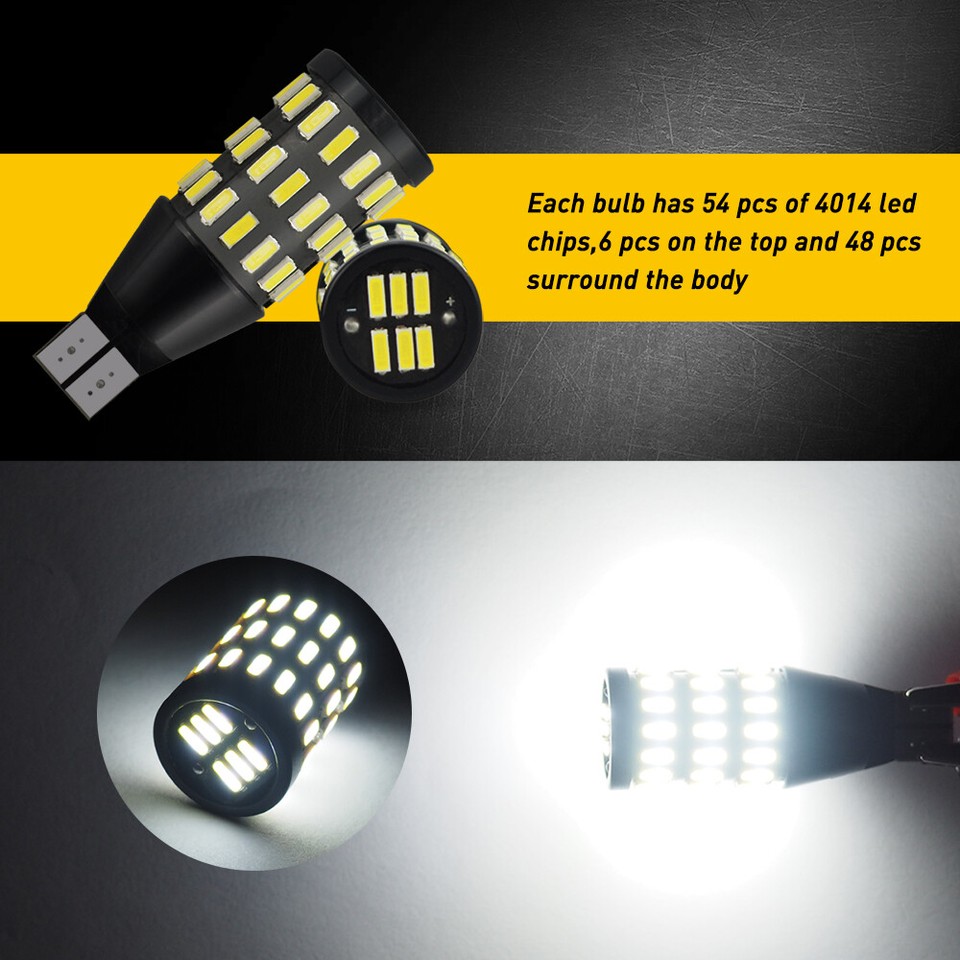 AUXITO LED Reverse Back Up Light Bulb 921 912 906 W16W 916 T15 6000K ...