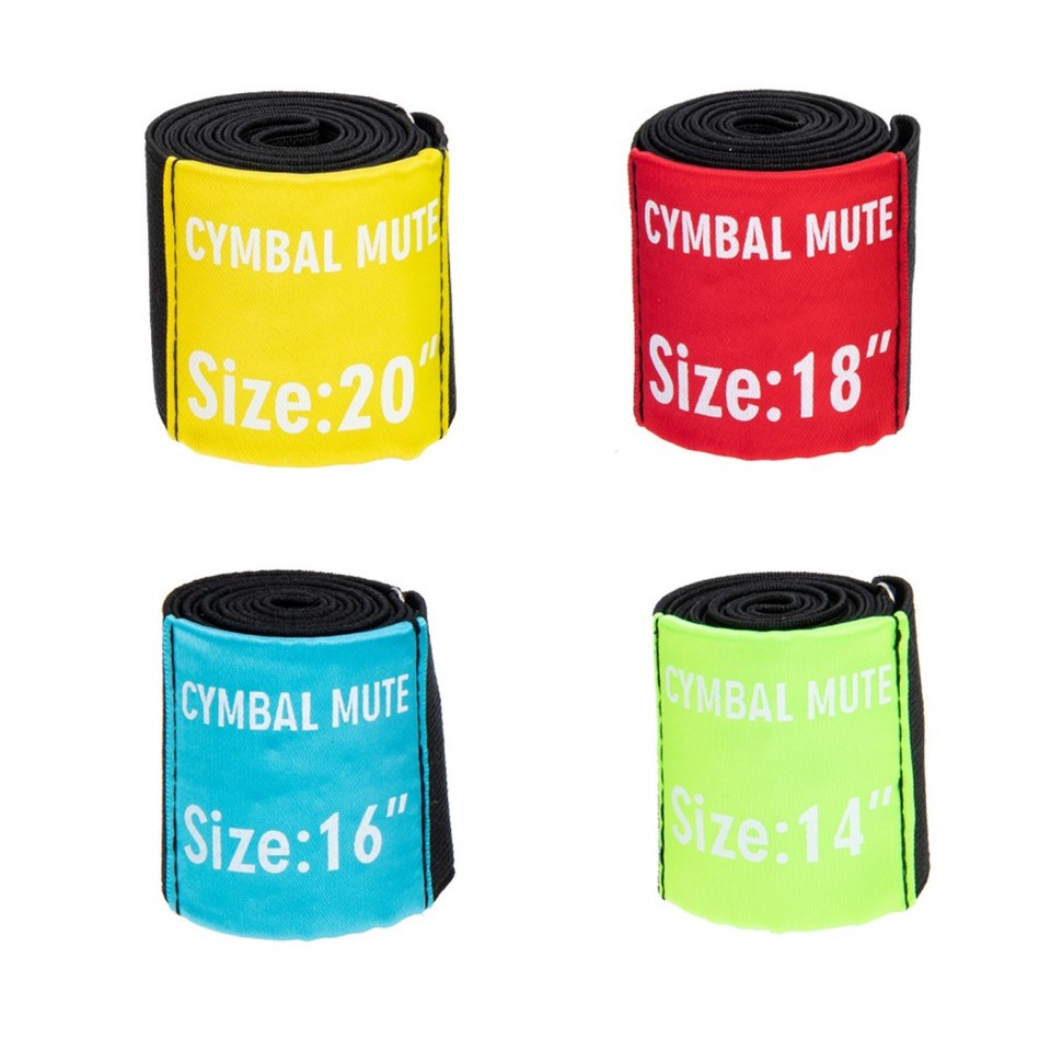 4 Pcs Cymbal Mute Belt Simple Drum Accessory Percussion Kit Mutes ...
