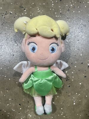 Disney Store TINKERBELL Toddler Soft Plush Doll Stuffed Toy Fairy 12 ...
