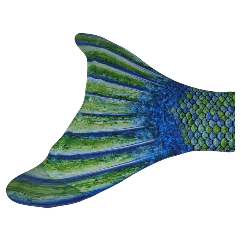Fin Fun Blue Green Mermaid Monofin Tail Youth Large Swim Costume | eBay