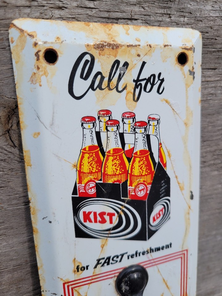 VINTAGE KIST SODA SIGN GENERAL STORE DOOR HANDLE PULL COLA BEVERAGE ...