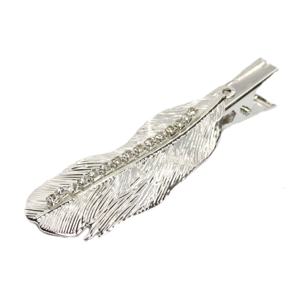 Feder Haarclip Strass Haarklammer Haarspange Haarschmuck Haar Haarnadel ...