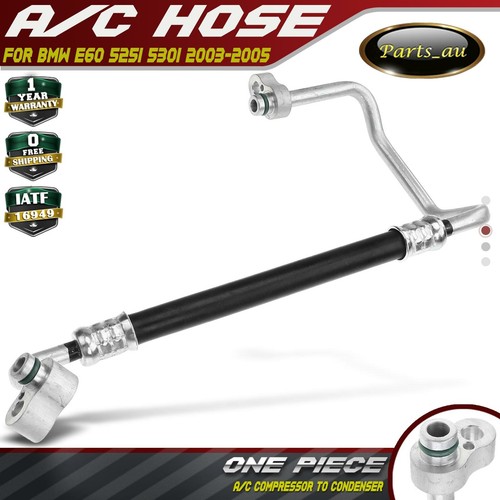 A/C AC Refrigerant Discharge Pressure Hose Line for BMW E60 525i 530i ...