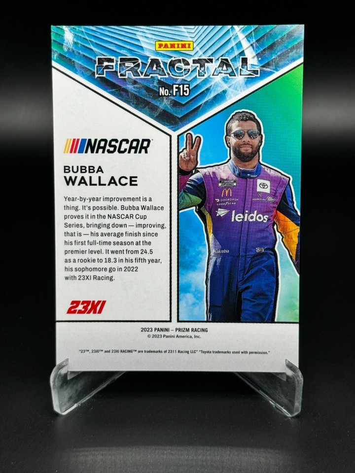 2023 PRIZM NASCAR RACING FRACTAL #F15 BUBBA WALLACE - Free Shipping | eBay