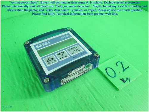 Burkert 8025 12-30VDC, Flow Controller as photo, sn:2418, lφo, Tested ...