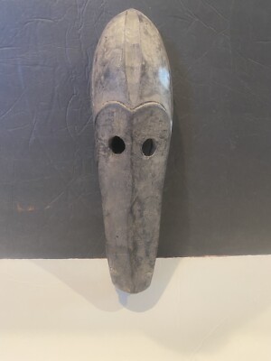 Tribal African Ghana Long Face Mask Wood Carved Animal Anthropomorphic ...