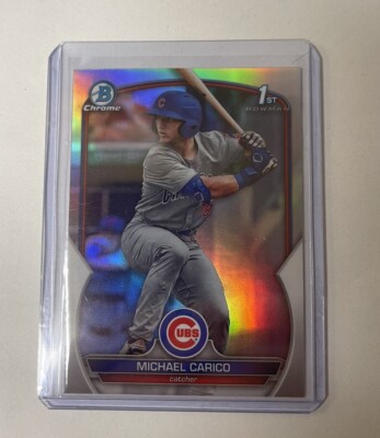 2023 Bowman Draft #BDC-170 Michael Carico Chrome Refractor Chicago Cubs ...
