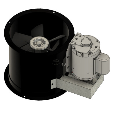 Paasche 12" Spray Booth Fan w/ Motor-1000, 1300 or 1500 CFM - Made in ...