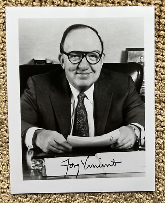 Fay Vincent (deceased) Signed 4x5 Photo Autograph MLB Commissioner | eBay