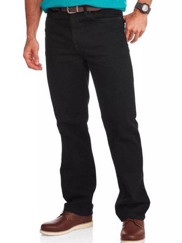 Faded Glory Men's Regular Jeans Black Classic Fit Straight Leg Reg ...