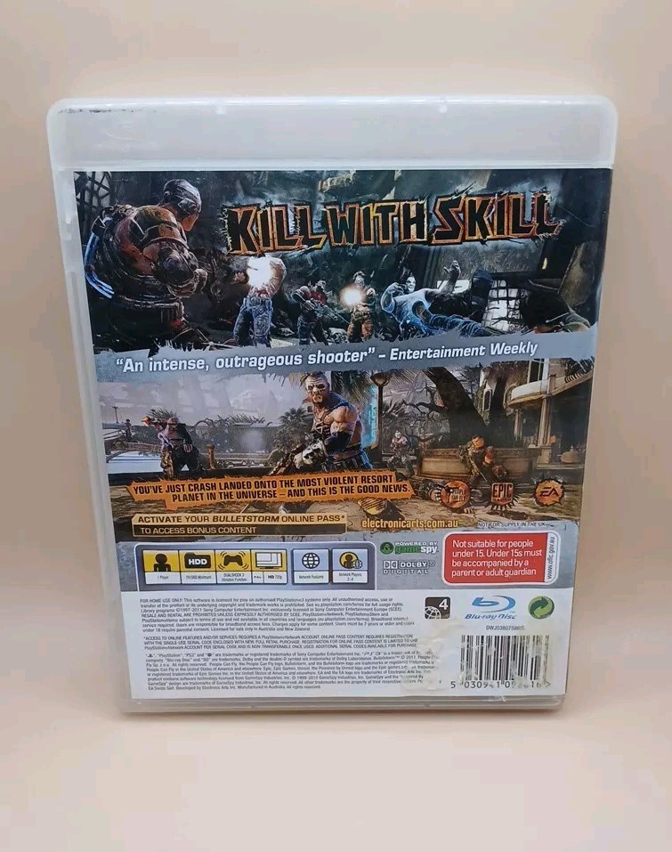 Bulletstorm PS3 Playstation 3 Game Pre-owned Manual Included * | eBay