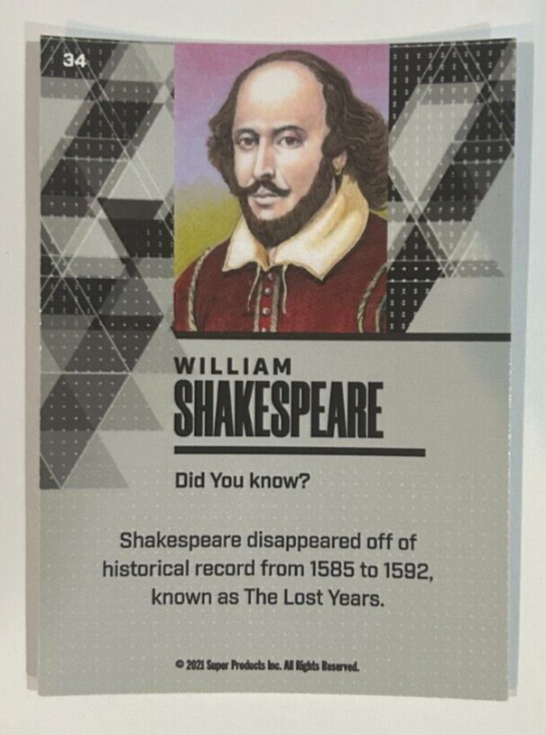 2021 Super Products Pieces of the Past William Shakespeare Blue ...