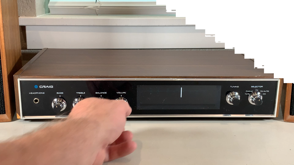 Tested Works Vintage Craig 1505 AM/FM Stereo Receiver Wood Grain Silver ...