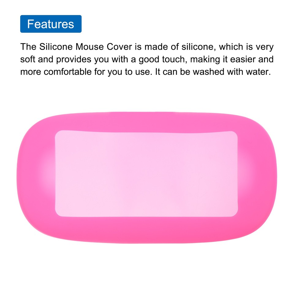 Silicone Mouse Cover Protective Skin for Wireless Mouse Pink ...