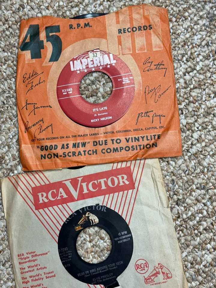 RARE BIG LOT 45's rock & roll pop rockabilly doo wop 50s 60s incl ELVIS ...