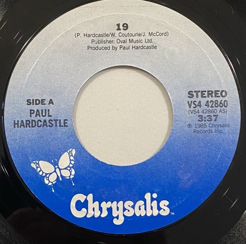Paul Hardcastle – 19 / Fly By Night – Chrysalis - VS4-42860 – 1985 45 ...