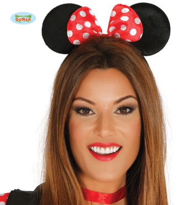 CERCHIETTO ORECCHIE TOPOLINO MINNIE MICKEY TOPO HALLOWEEN CARNEVALE ...