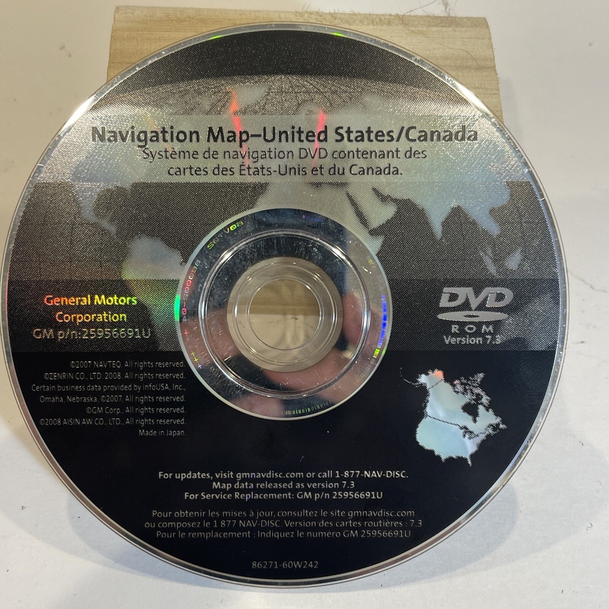 United States Canada Map Disc
