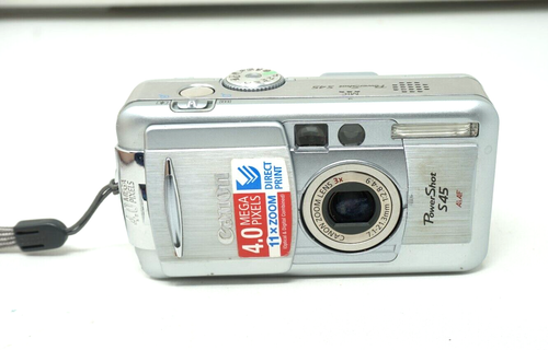 Canon PowerShot S45 4.0MP Compact Digital Camera Silver With Manual no ...