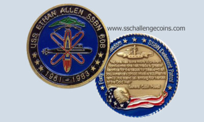 USS Ethan Allen SSBN 608 Submarine Challenge Coin | eBay