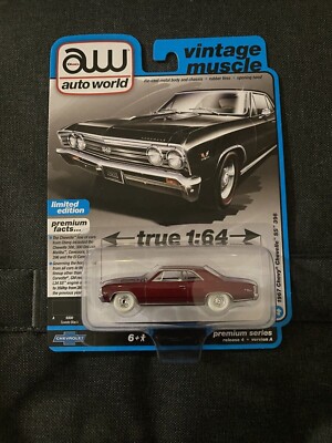 AUTO WORLD 1:64 2022 PREMIUM R4/A4 1967 Chevrolet Chevelle SS396 CHASE ...