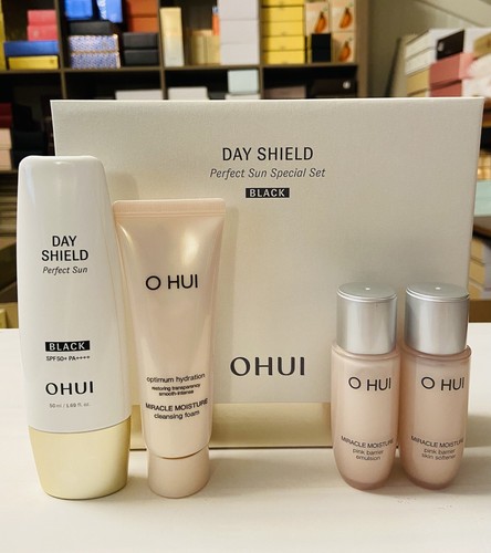 O HUI Day Shield Perfect Sun Black SPF50+/PA++++ Special Set 4pcs (US ...