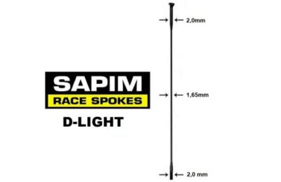 Sapim 14g D Light STRAIGHT PULL BLACK Spokes Only FACTORY LENGTHS ...
