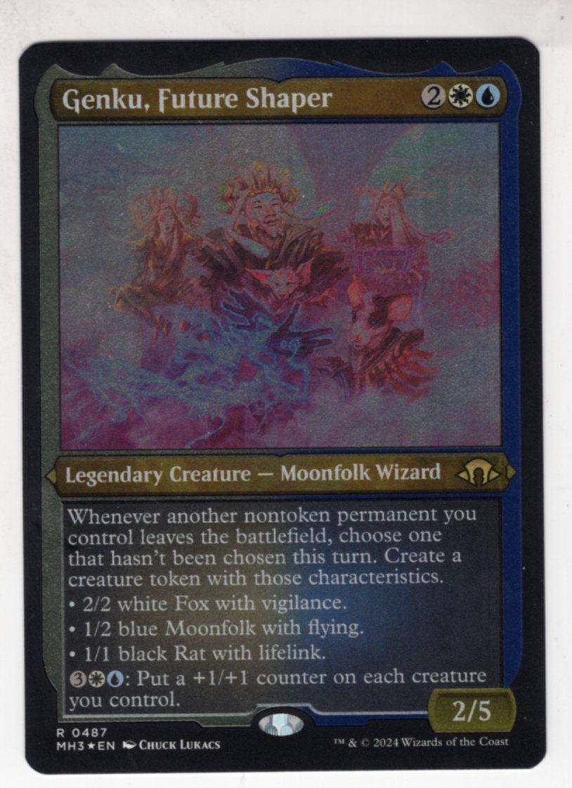 MTG Modern Horizons 3 Foil Rare Card #487 Genku, Future Shaper (Foil ...