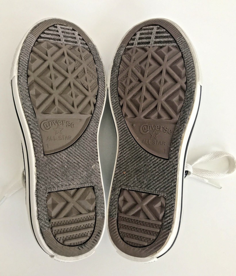 CONVERSE All Star Black Low top Canvas Shoes 3J235 Youth Size 1 | eBay