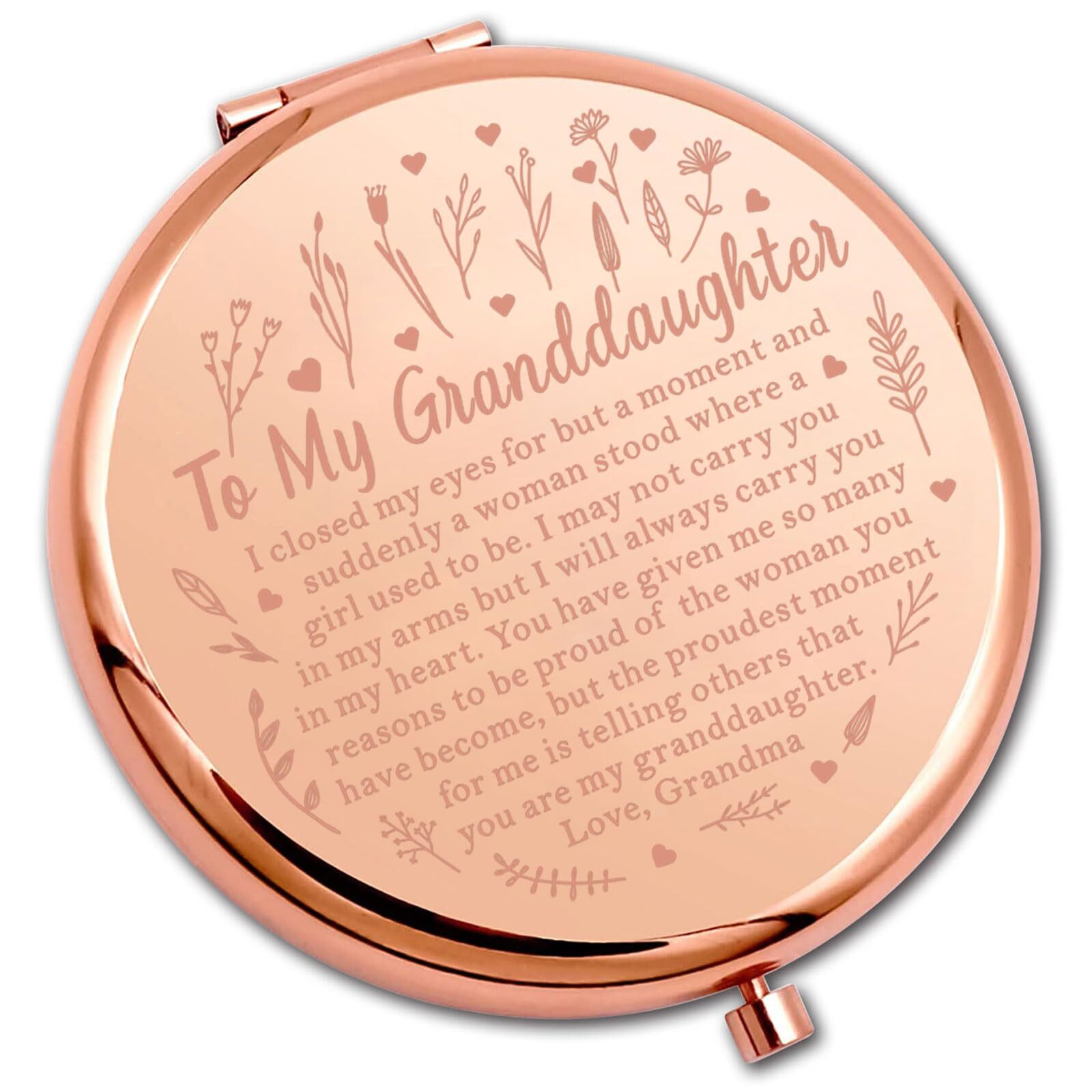 Compact Mirror for Granddaughter Graduation Gift from Grandma and ...